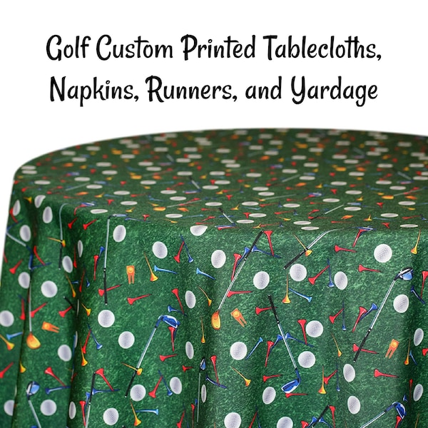 Golf Theme Fabric - Etsy