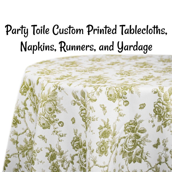 Toile Linen - Etsy