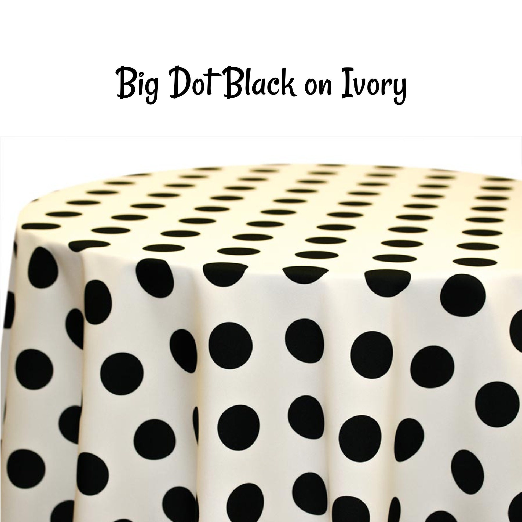 Big Dot Custom Printed Polka Dot Tablecloths, Napkins, Table Runners ...