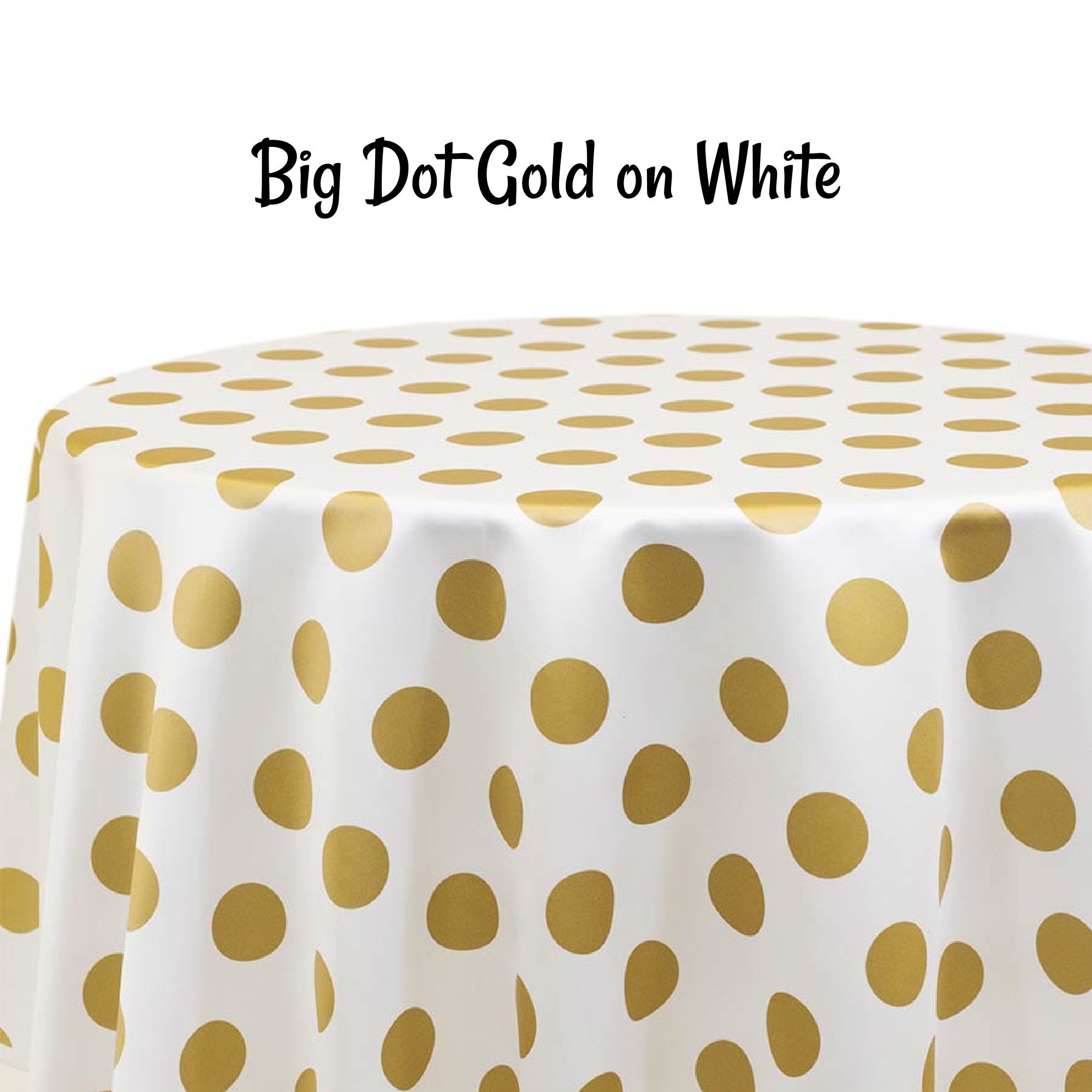 Big Dot Custom Printed Polka Dot Tablecloths, Napkins, Table Runners ...