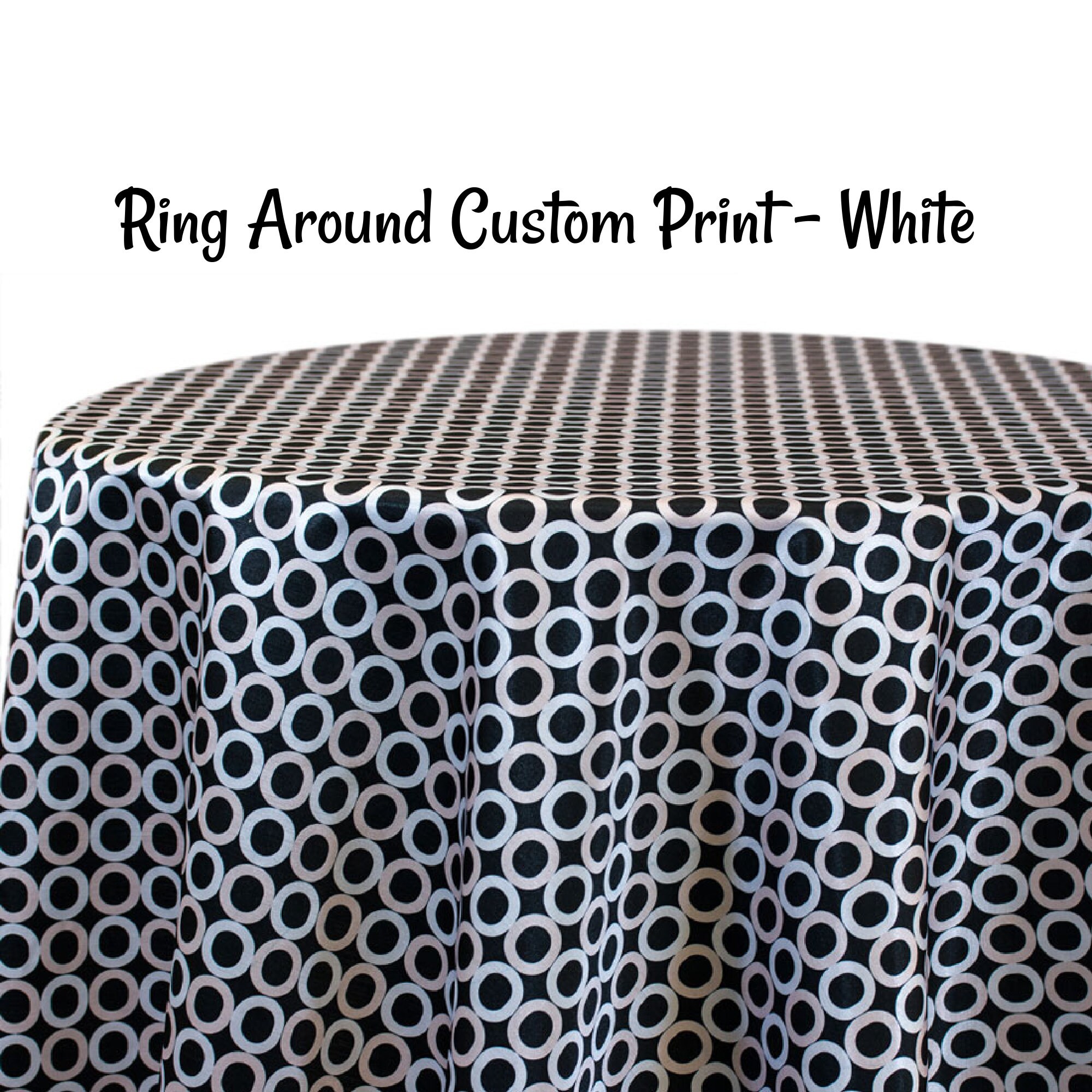 Ring Around Custom Printed Circular Ring Tablecloths, Napkins, Table ...