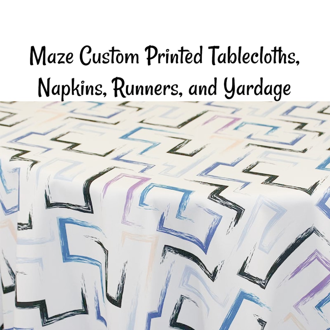 Maze Custom Printed Maze Pattern Tablecloths - Maze Print Tablecloths ...