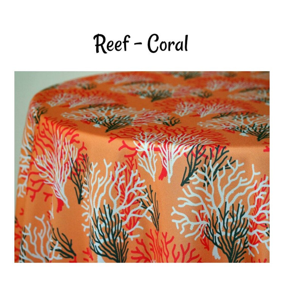 Custom Tablecloth Reef Custom Printed Coral Tablecloth Ocean - Etsy