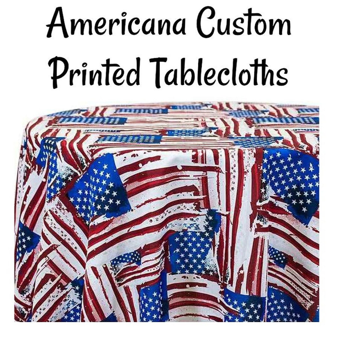 Americana Custom Printed American Flag Tablecloth Printed - Etsy