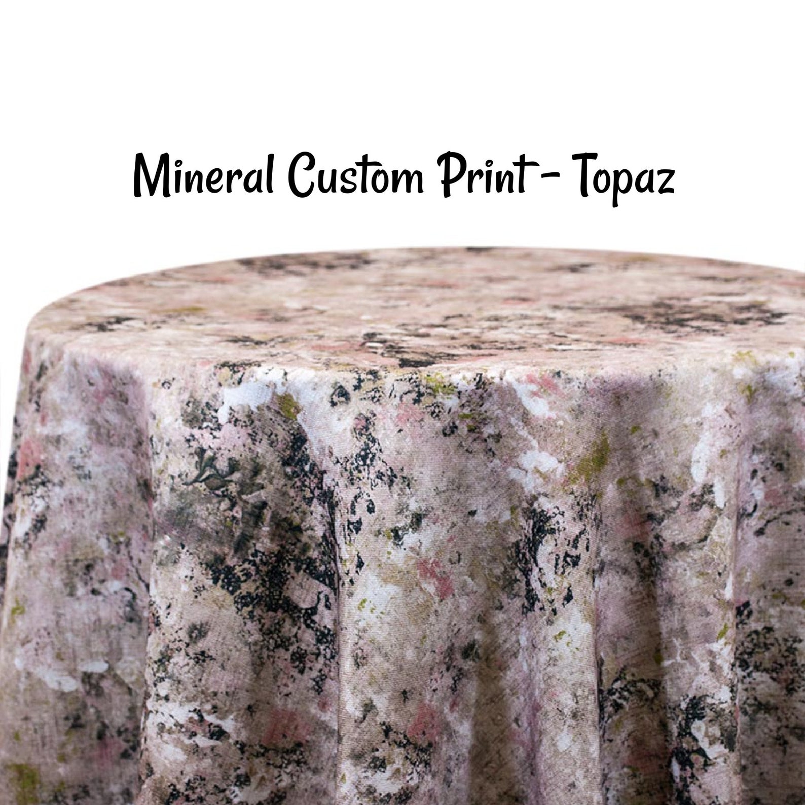 Mineral Custom Printed Stone Marble Tablecloths, Napkins, Table Runners ...