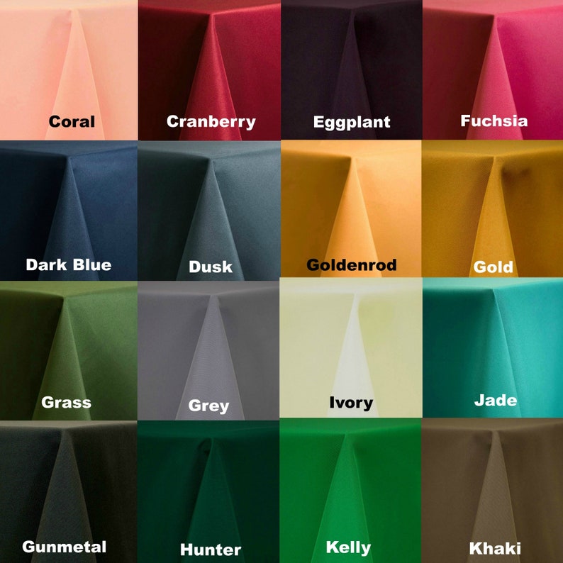 Swatch Card Only Value-tex Polyester Tablecloth Polyester - Etsy