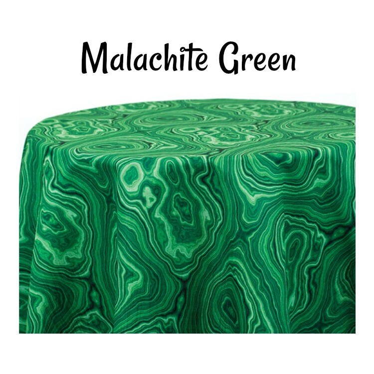 Malachite Custom Printed Malachite Tablecloth Malachite - Etsy
