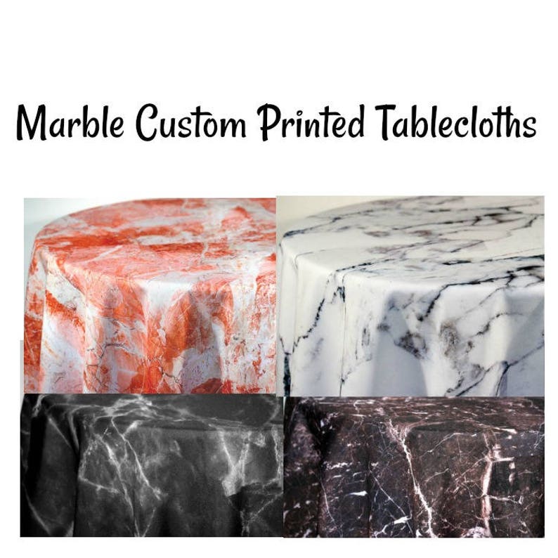 Marble Custom Printed Mable Tablecloth Marble Print - Etsy