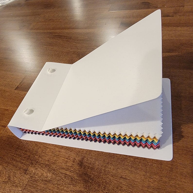 Swatch Card or Swatch Book Only - 61 Colors Spun Polyester Tablecloth ...