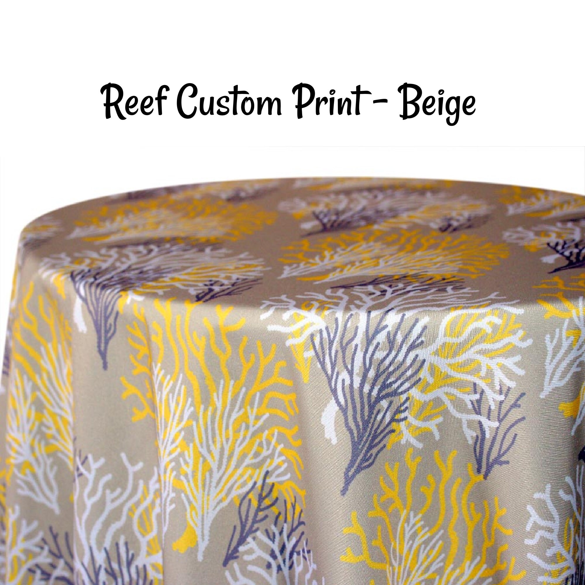 Custom Tablecloth Reef Custom Printed Coral Tablecloths - Etsy
