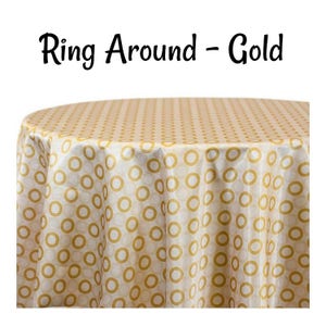 Ring Around Custom Printed Circular Ring Print Tablecloth - Etsy