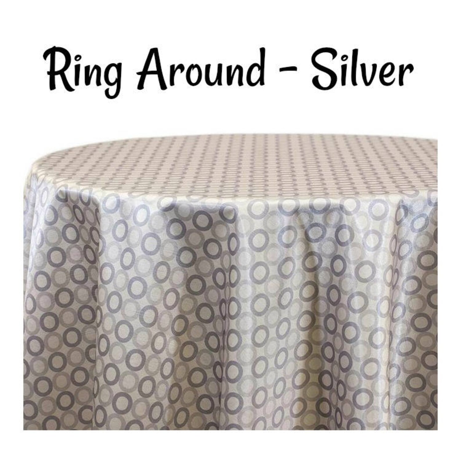 Ring Around Custom Printed Circular Ring Print Tablecloth | Etsy