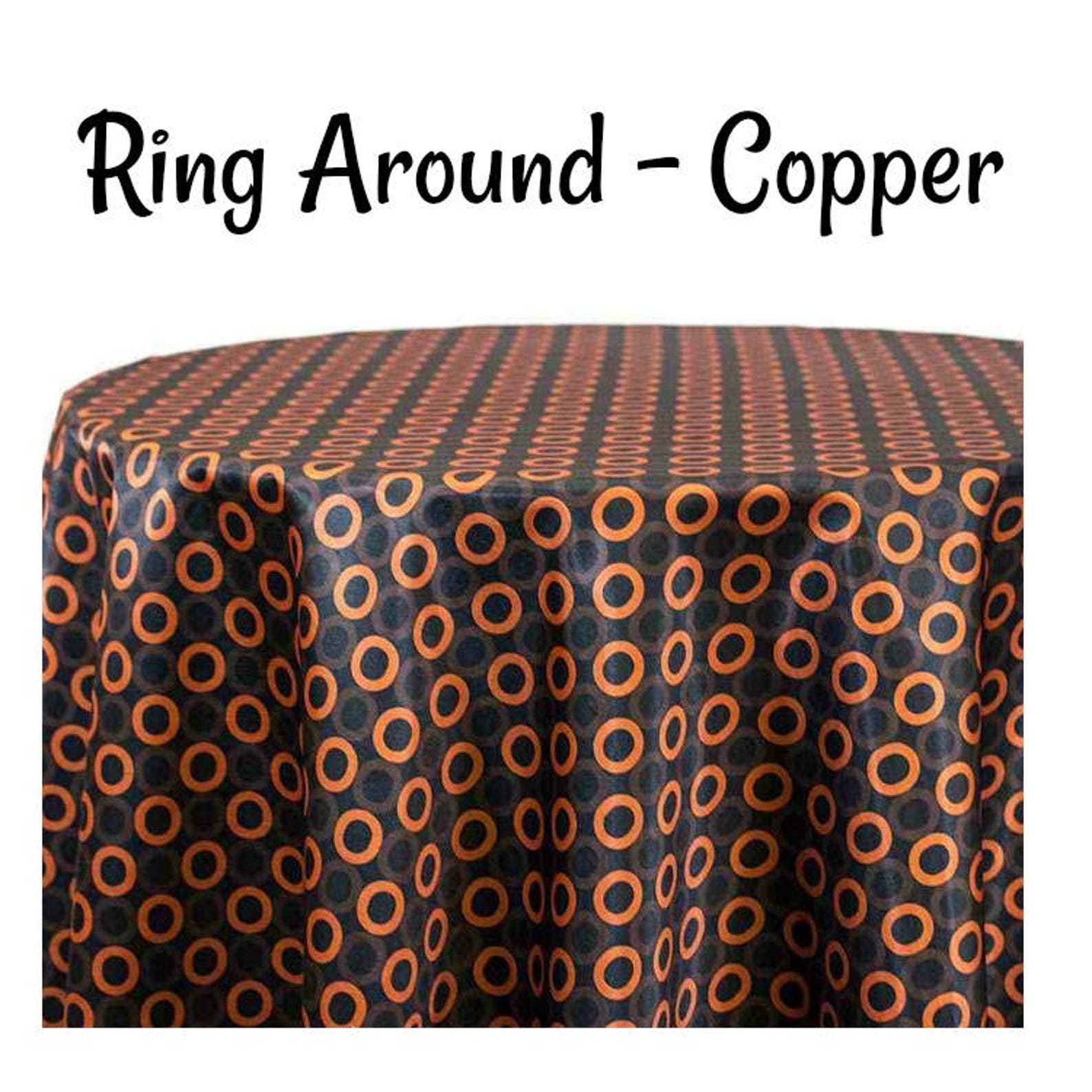Ring Around Custom Printed Circular Ring Print Tablecloth | Etsy
