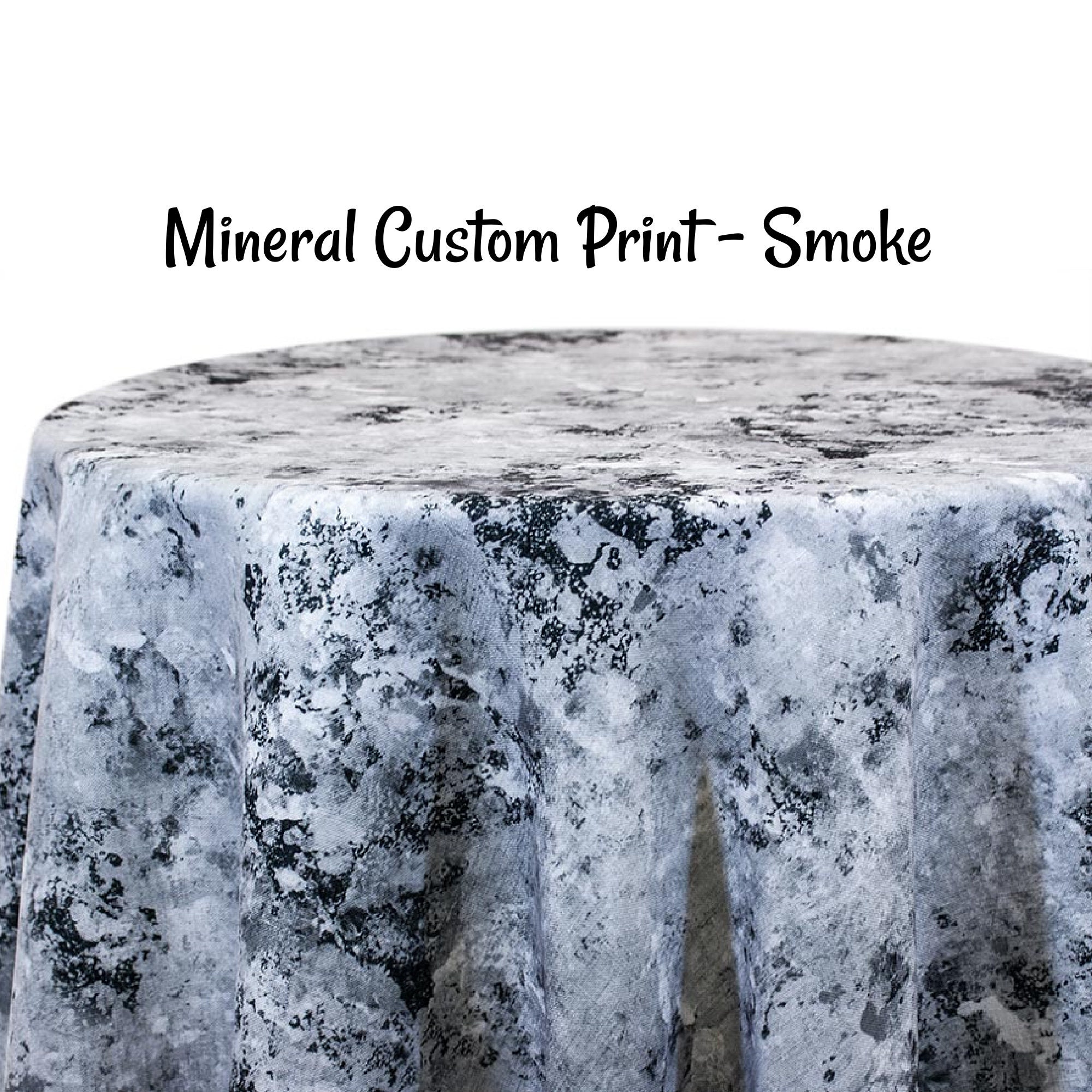 Mineral Custom Printed Stone Marble Tablecloths, Napkins, Table Runners ...