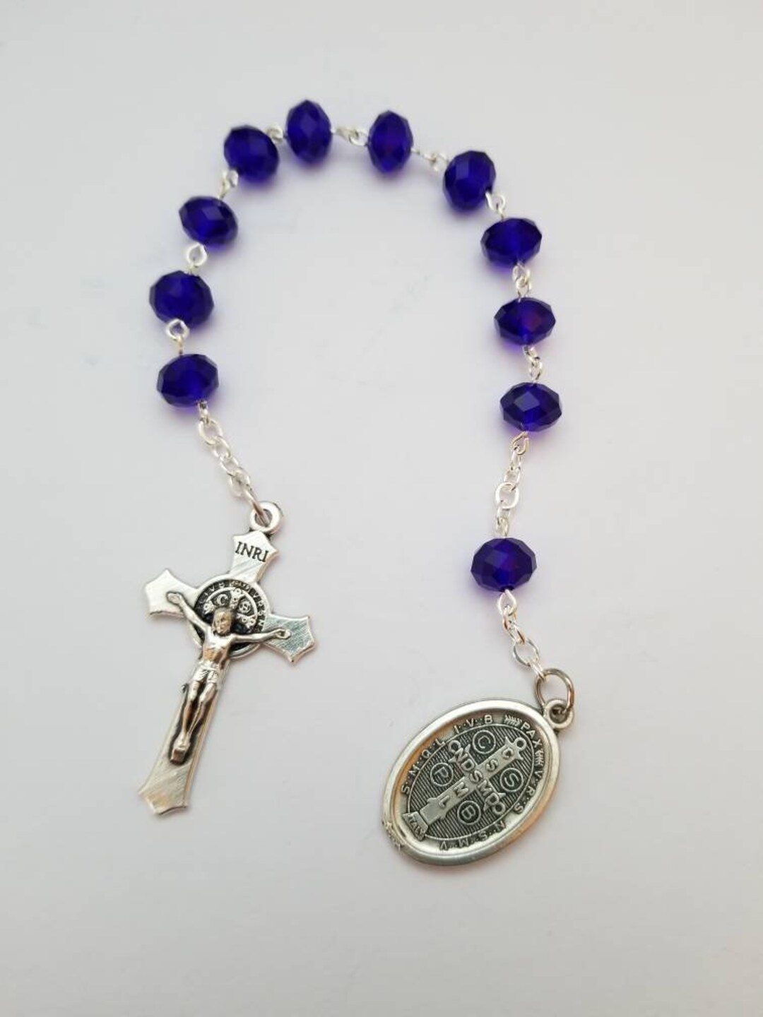 Blue Catholic Pocket Rosary - Etsy
