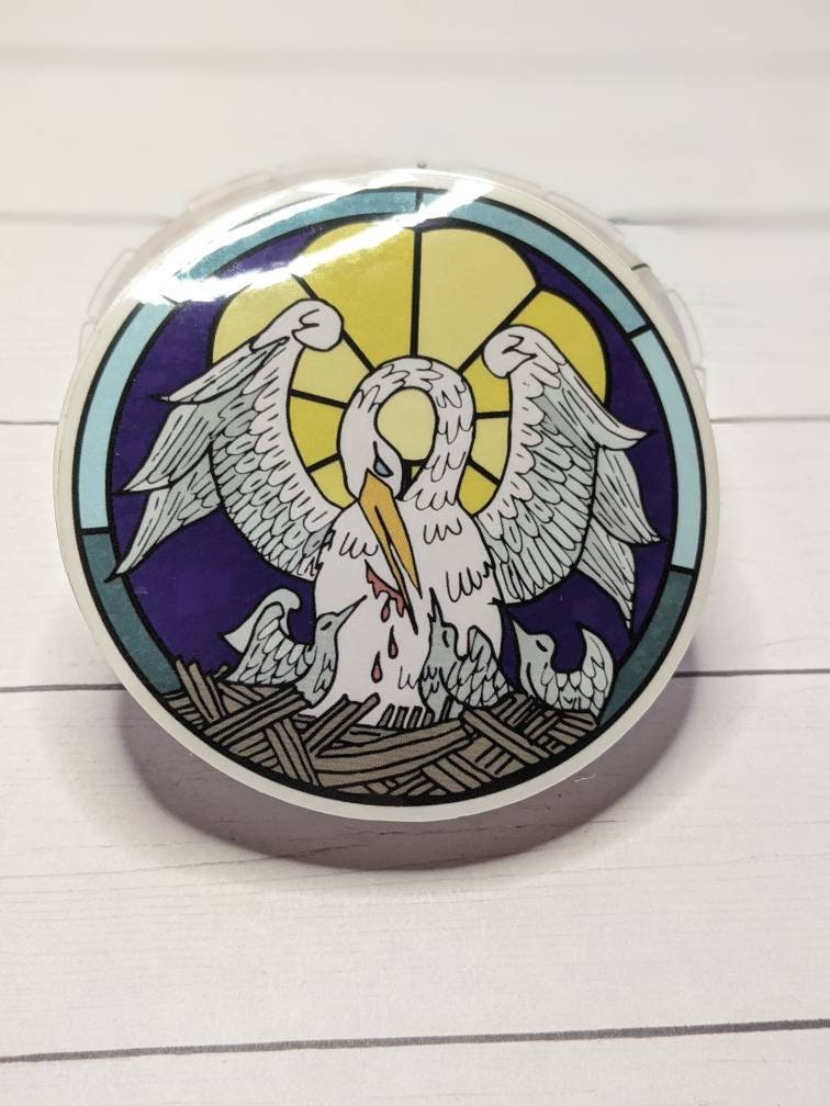 Pelican Vinyl Decal Sticker Colored Clear Background | Etsy