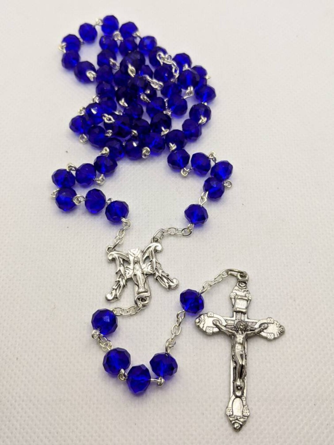 Blue Marian Catholic Rosary - Etsy