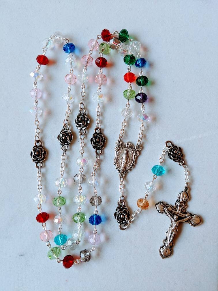 Family Birthstone Catholic Rosary | Etsy