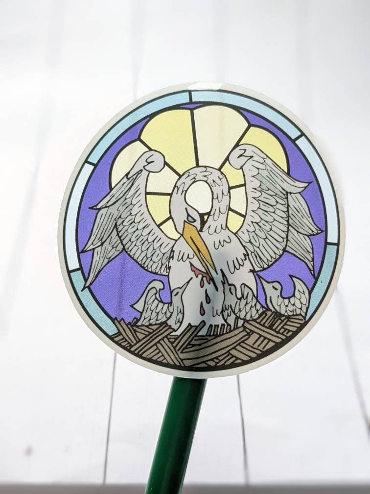 Pelican Vinyl Decal Sticker Colored Clear Background | Etsy