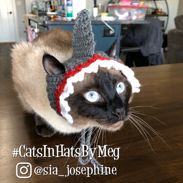 Cat Shark Hat - Etsy