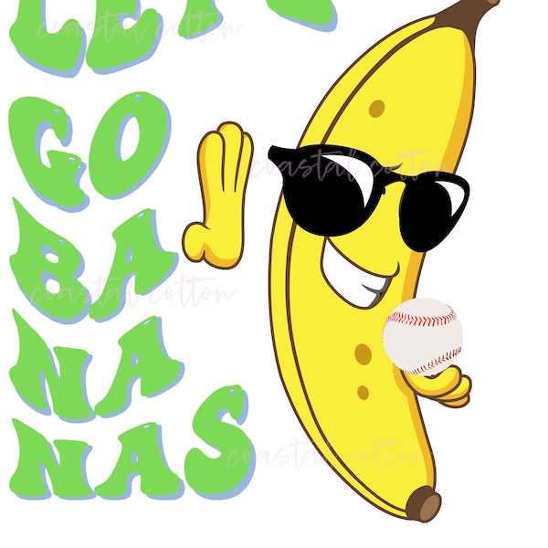 Savannah Bananas Baseball Png - Etsy
