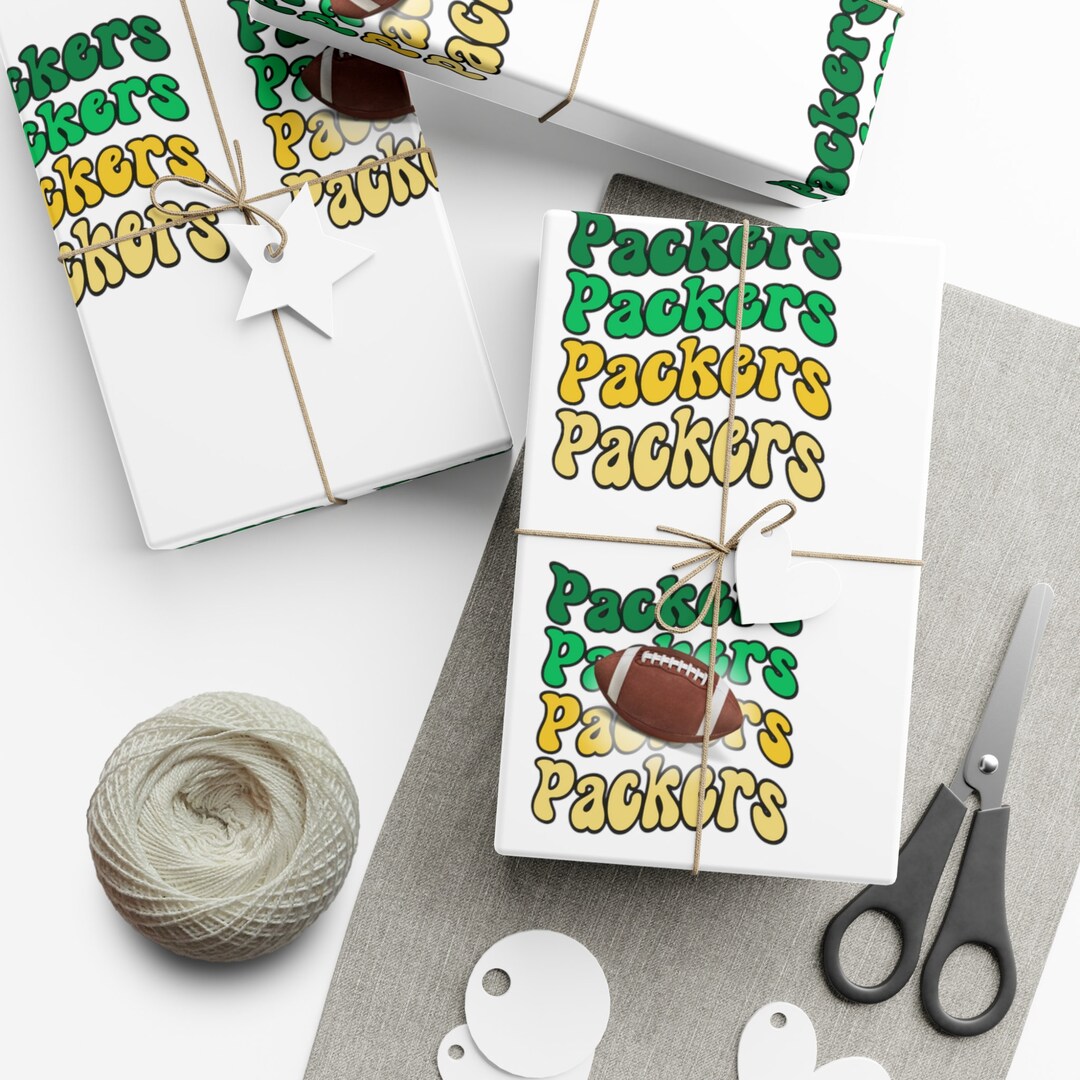 Green Bay Fan Gift Cute Packers Wrapping Paper, Funny Gift Wrap, Funny ...