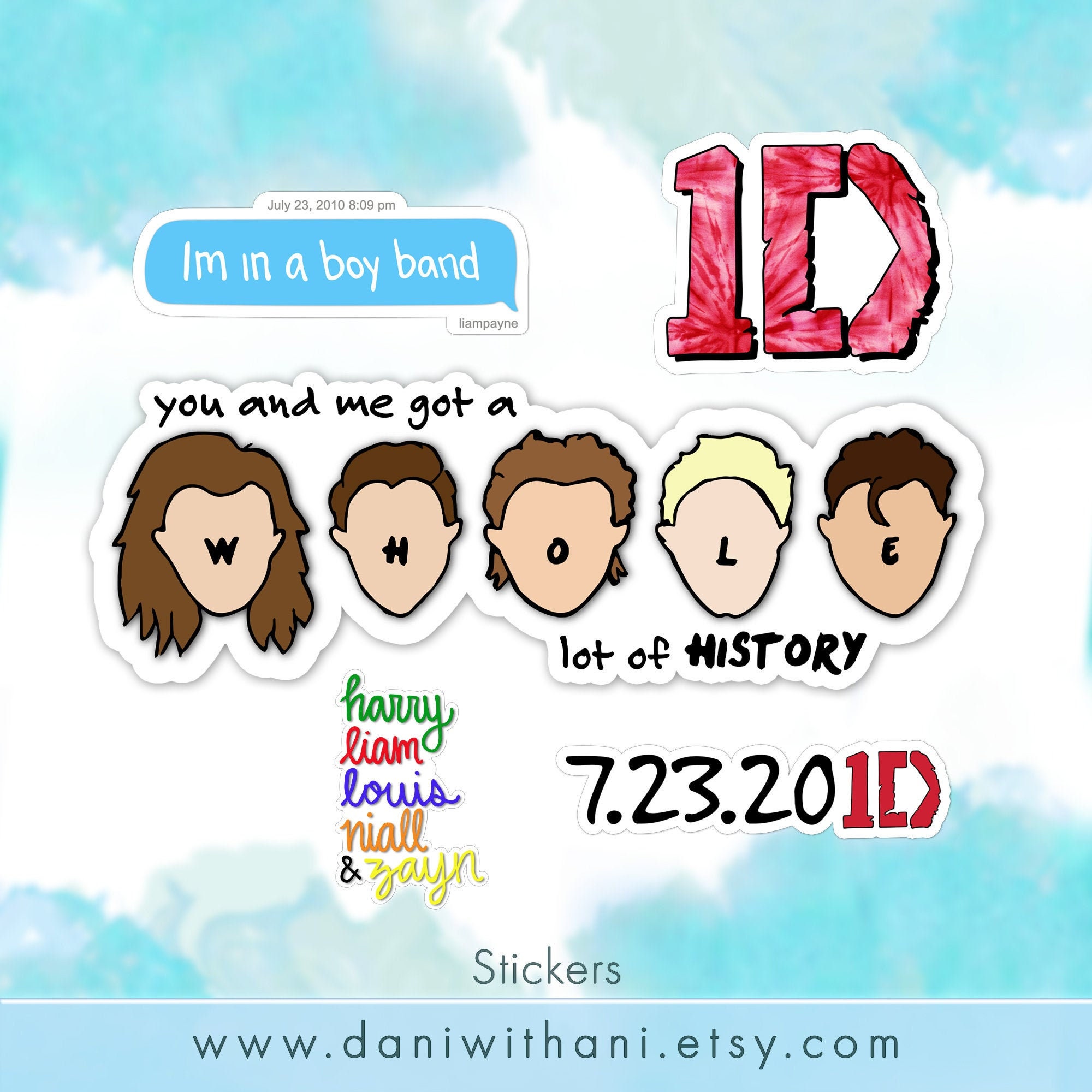 Paper & Party Supplies Stickers One Direction Harry Styles Sticker #5 ...