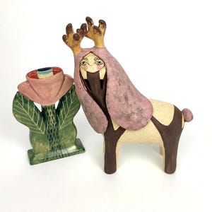 Ceramic Sculpture "forest Goddess"/ Home Decor, Unique Art, Spiritual ...