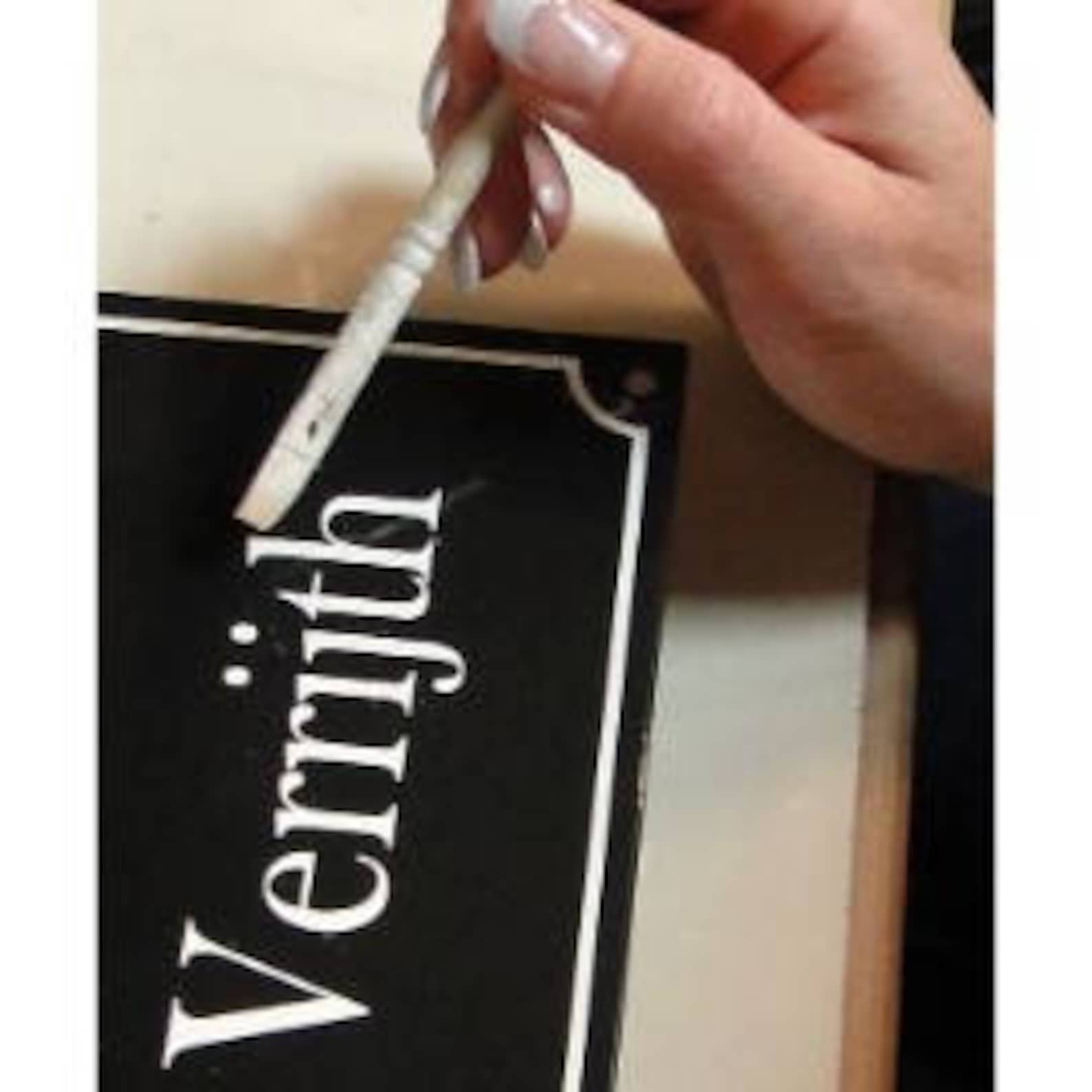 Classic Nostalgic Nameplate With Piping and House Number Hand - Etsy