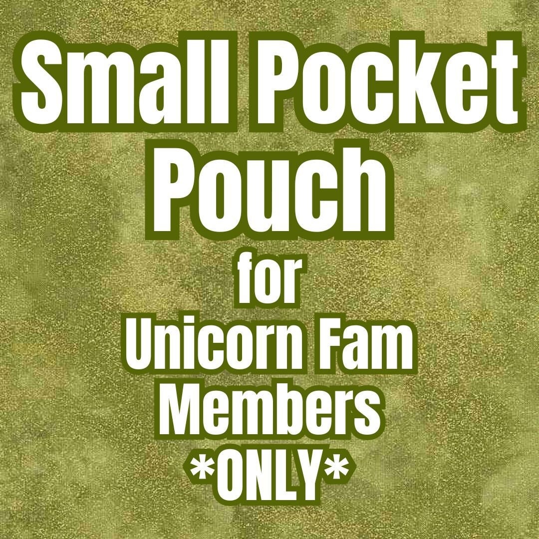 RESERVED PRE-ORDER for Unicorn Fam Members: Small Pocket Pouch - Etsy