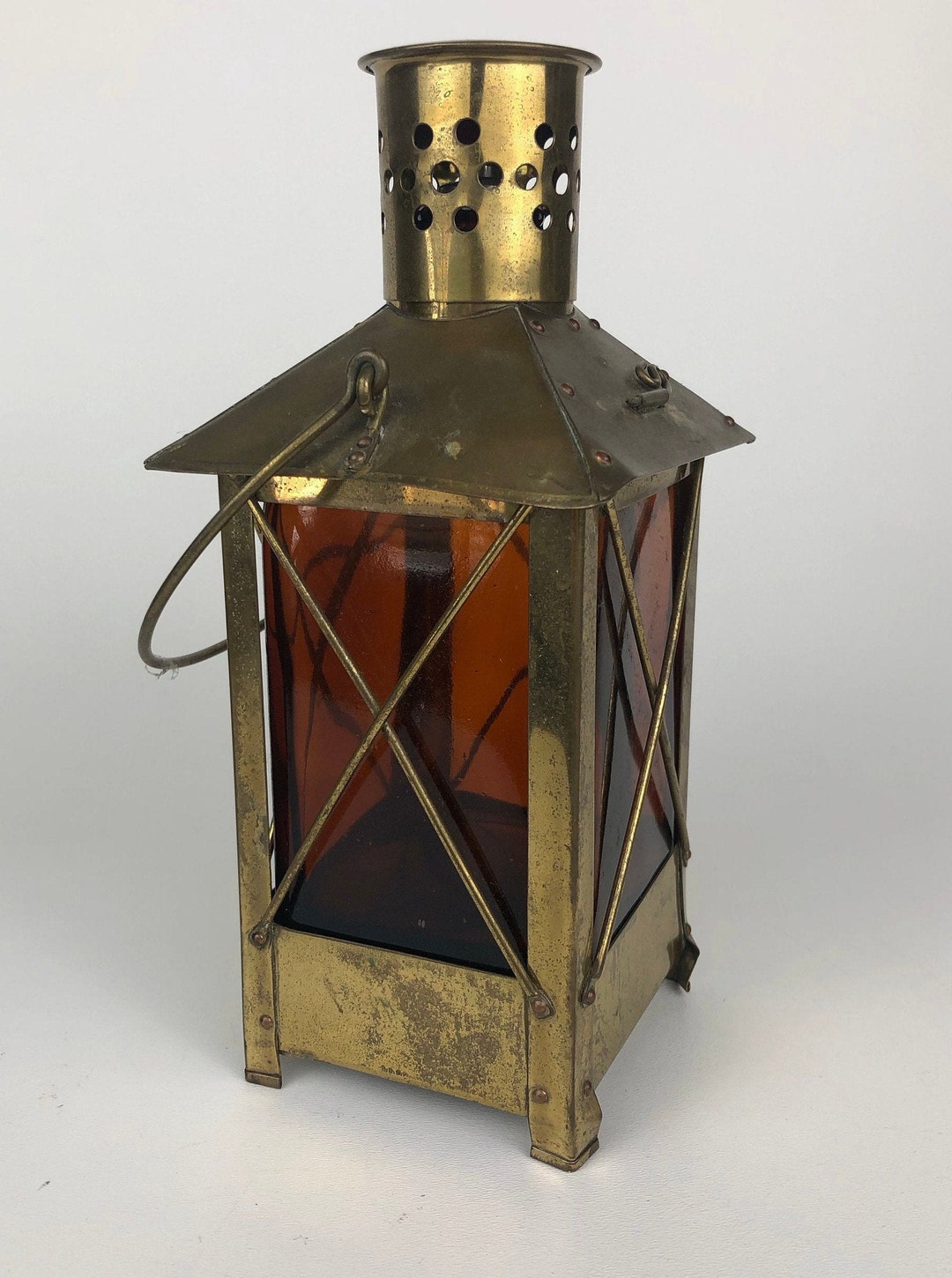Vintage Decanter Amber and Music Box Liquor Bottle Shaped as Lantern - Etsy