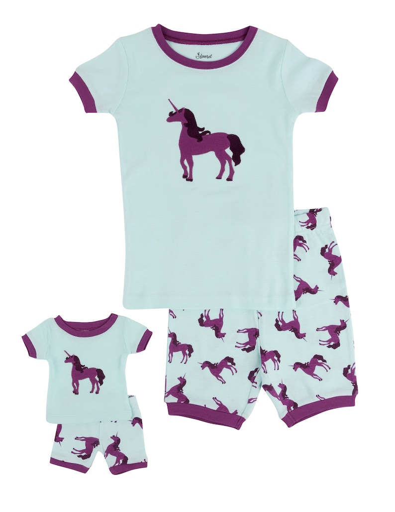 Girl and Doll Matching Pajamas - Girl Matching Pjs - Doll Pajamas ...