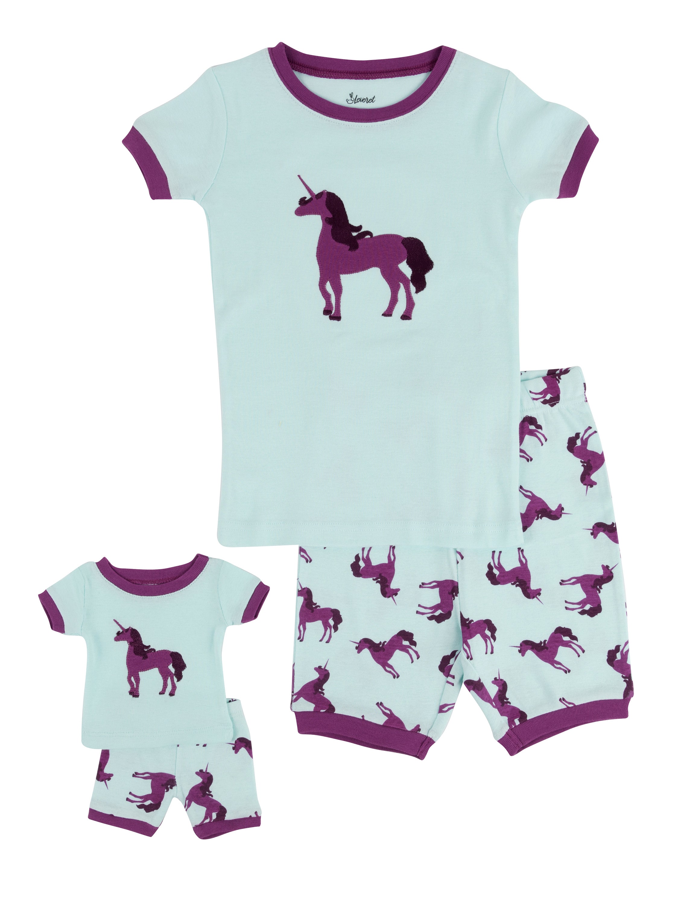 Girl and Doll Matching Pajamas - Girl Matching Pjs - Doll Pajamas ...