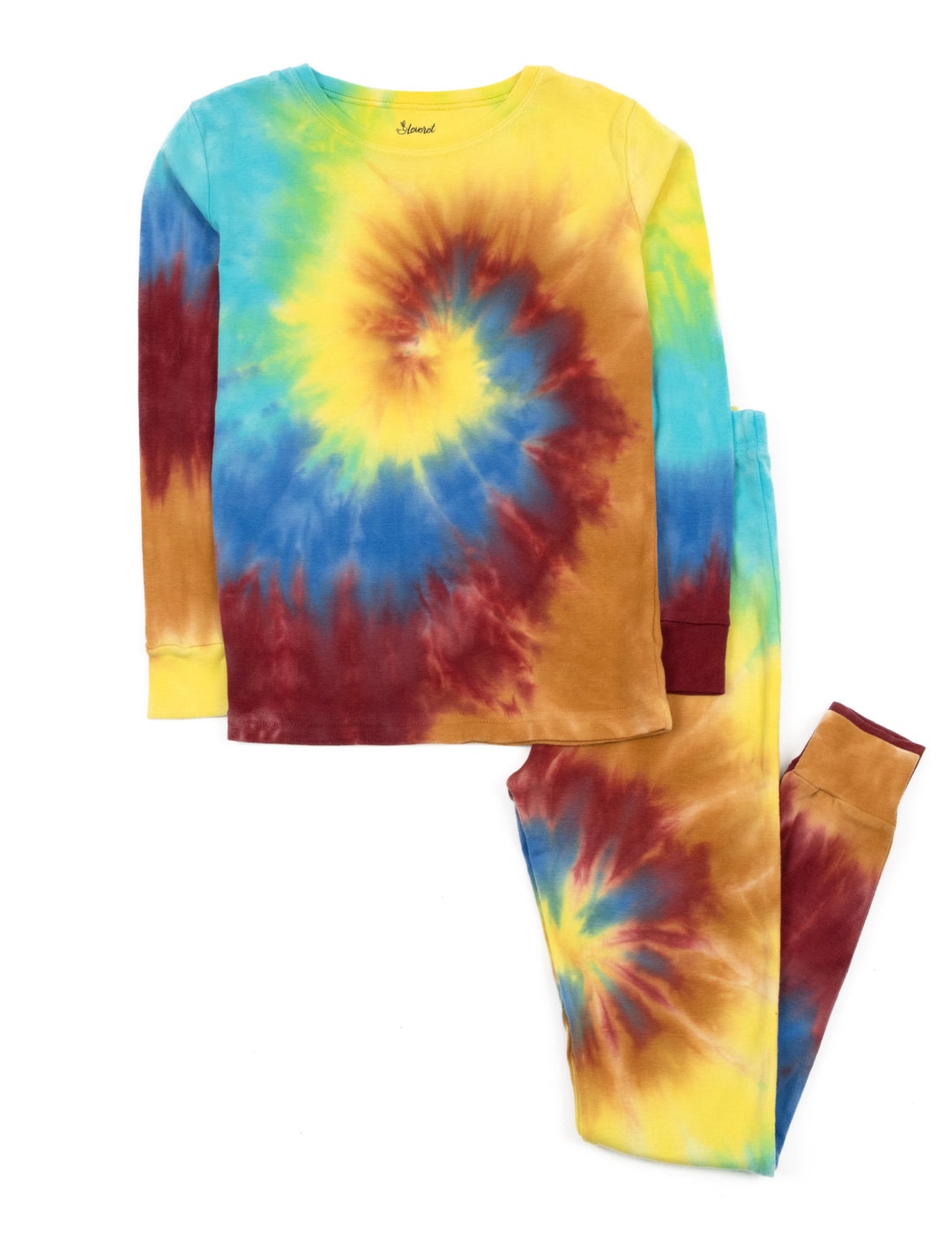 Tie Dye Boy Pajamas - Girls Tie Dye Pajamas - Matching Family Pajama ...