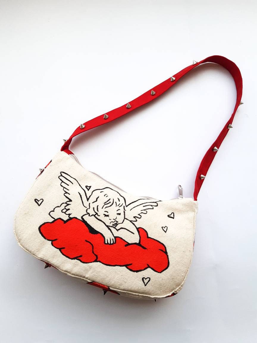 Y2k Little Angel Red Handbag, Mini Purse - Etsy