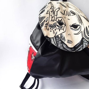 Juuzou Manga, Anime Inspired, Black Vegan Leather Backpack - Etsy