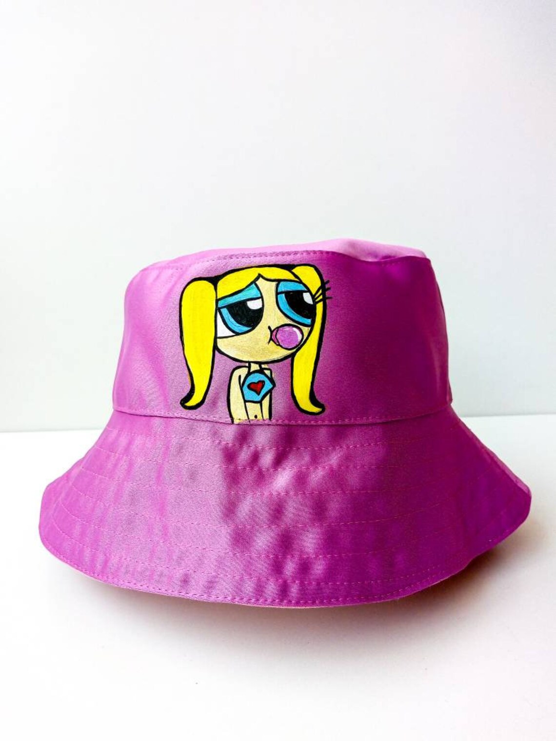 Bubbles Bucket Hat Baby Pink Bucket Hat Handmade | Etsy