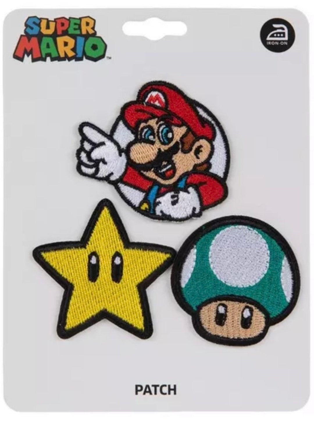 Super Mario Bros Iron on Appliqué Patch Set - Etsy