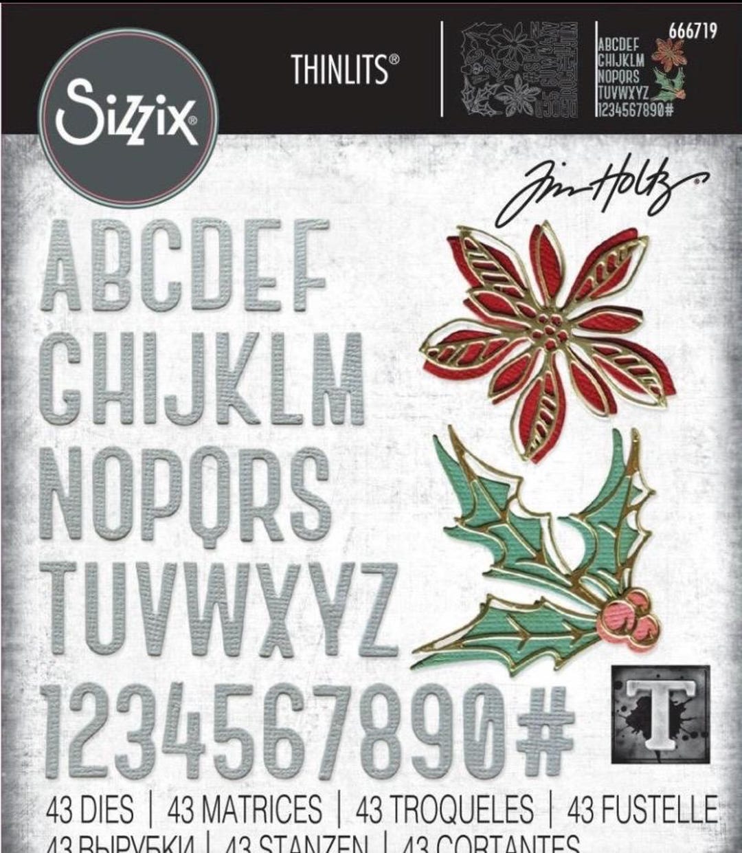Sizzix Tim Holtz Vault Seasonal Sketch Metal Dies Thinlits - Etsy