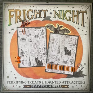 12x12 Premade Scrapbook Page Layout Halloween Holographic - Etsy