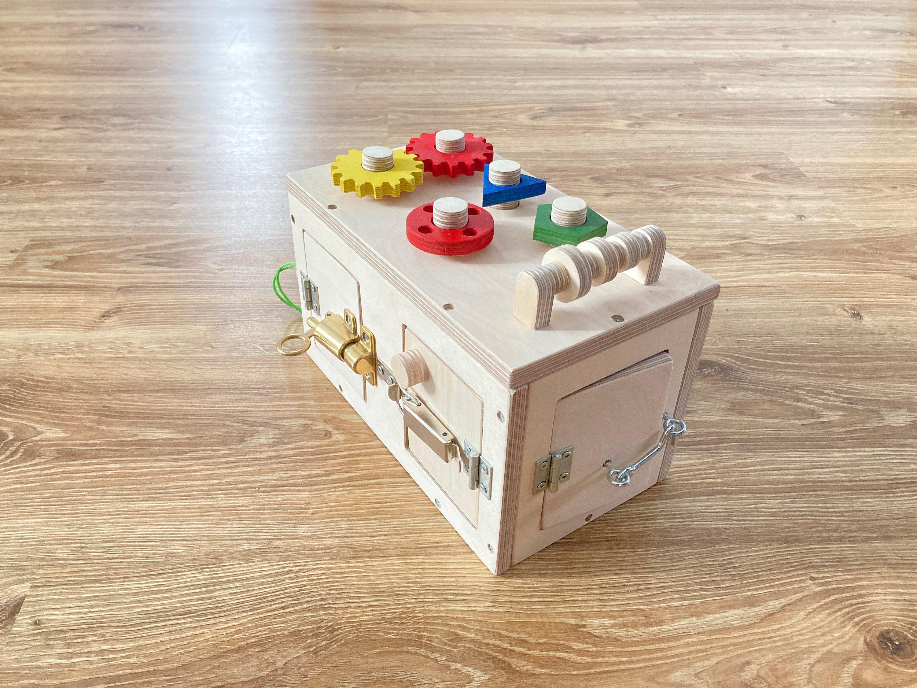 Busy Box Toy House Lock Box Sensory Activity Busyboard | Etsy