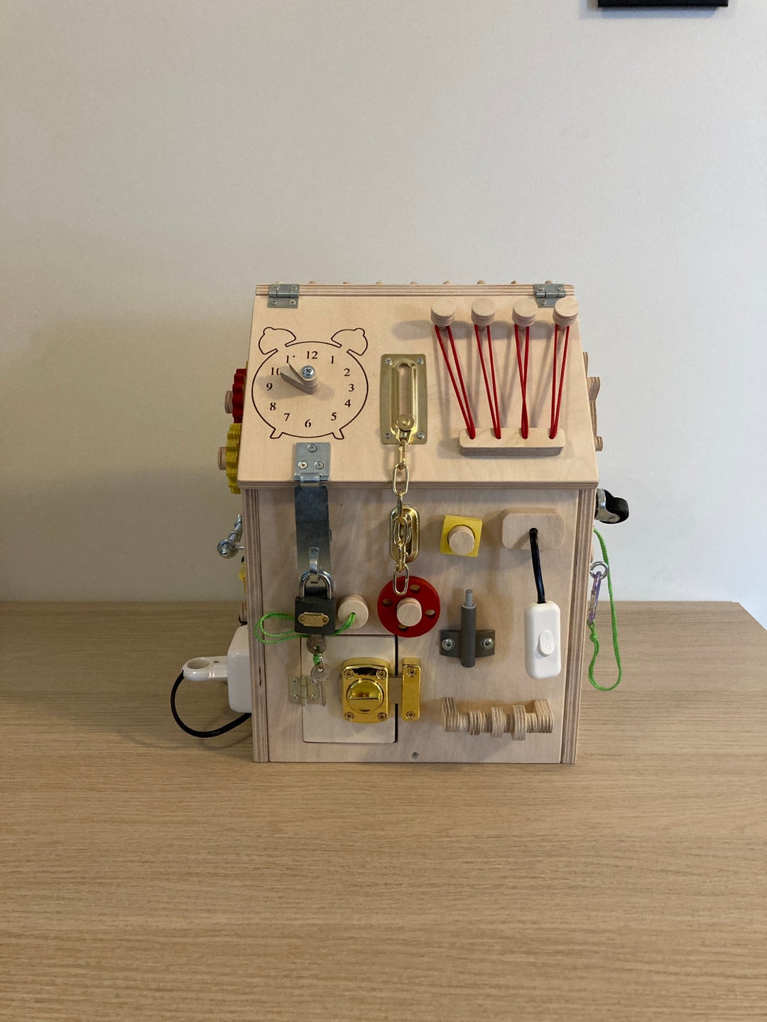 House LED Busy Board, Busy House, Sensory, Activity, Busyboard, Wooden ...