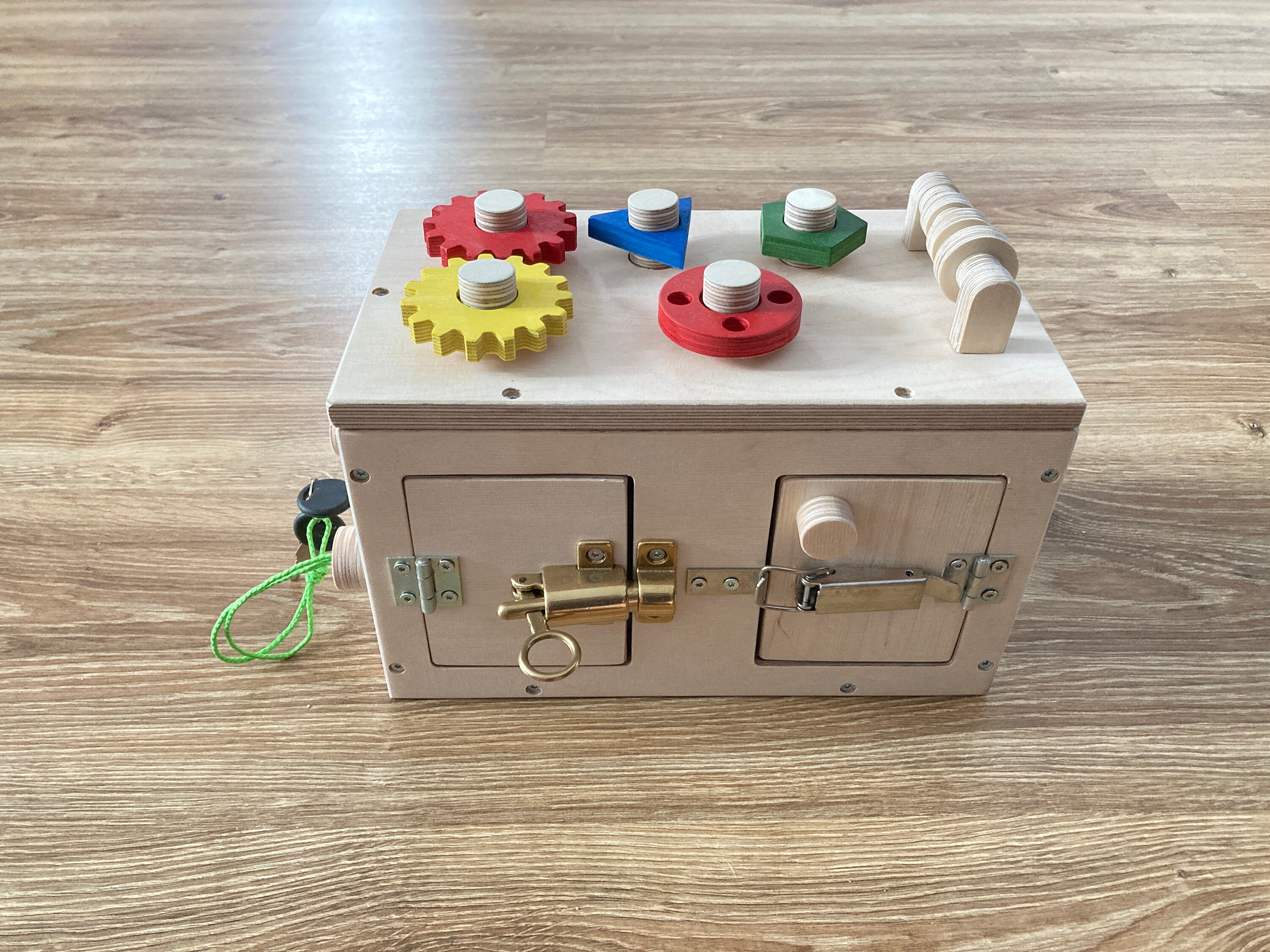 Busy Box Toy House Lock Box Sensory Activity Busyboard | Etsy