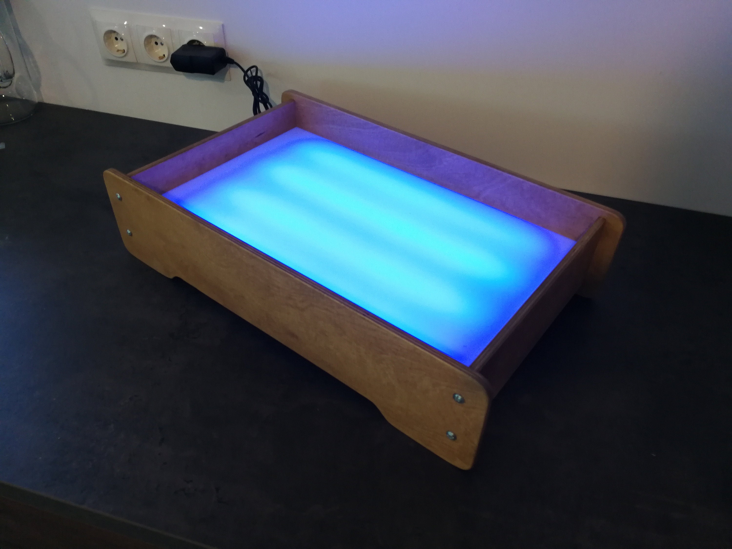 Medium Light Table for Sand Drawing. Montessori, Sensory Play, Wooden ...