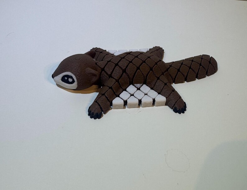Wiggly Flying Squirrel, 3D Printed Articulated Figure, Sensory Toy, Animal. Desk Buddy, Fidget ...