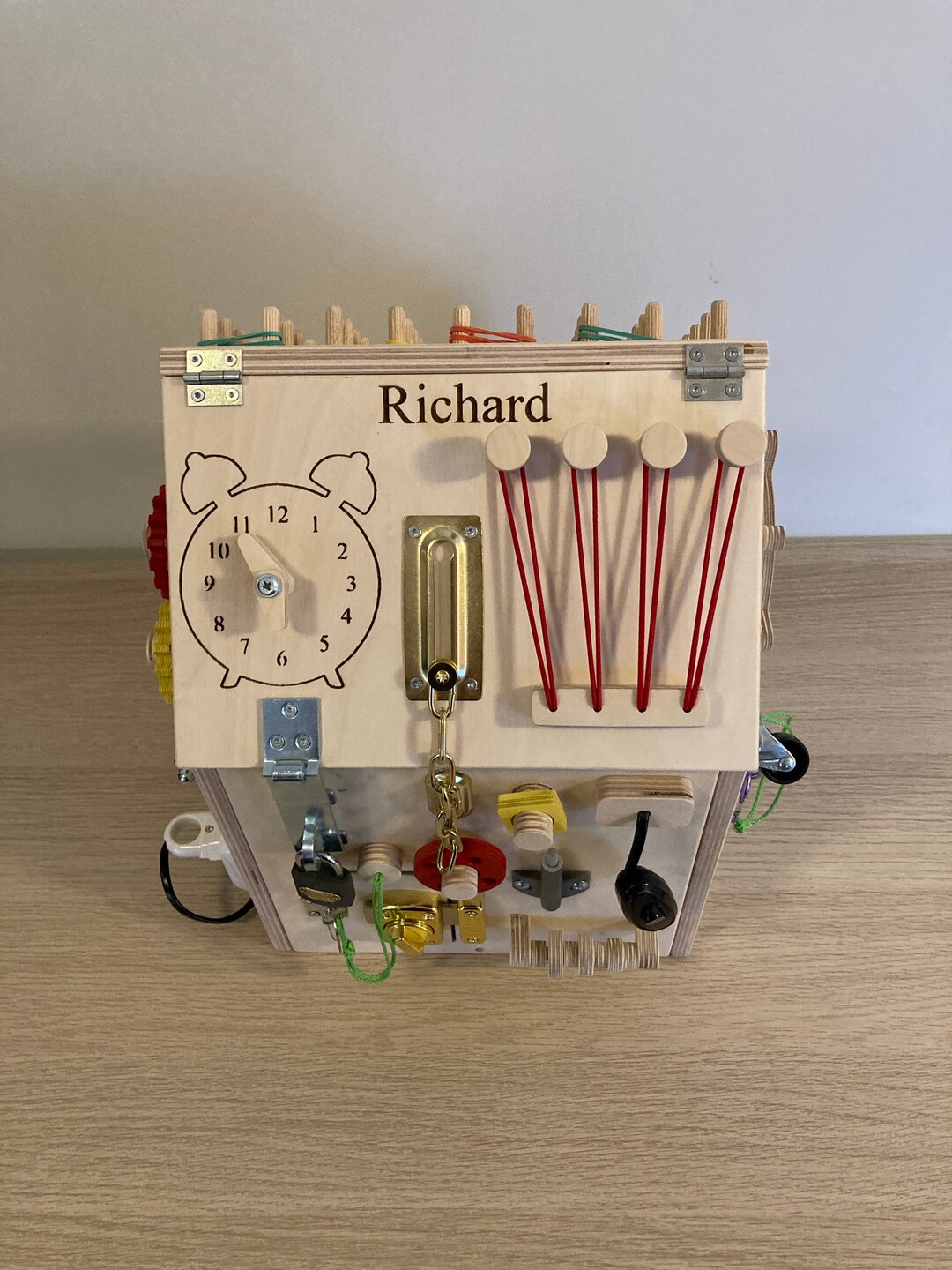 PERSONALIZED House LED Busy Board, Sensory, Activity, Busyboard, Wooden ...