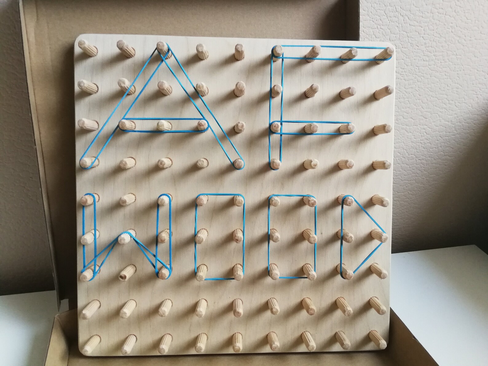 Montessori Wooden Geoboard – Fine Motor Skills Toy - Etsy UK