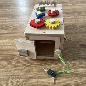 Busy Box, Toy House, Lock Box, Sensory, Activity, Busyboard, Wooden Toy ...