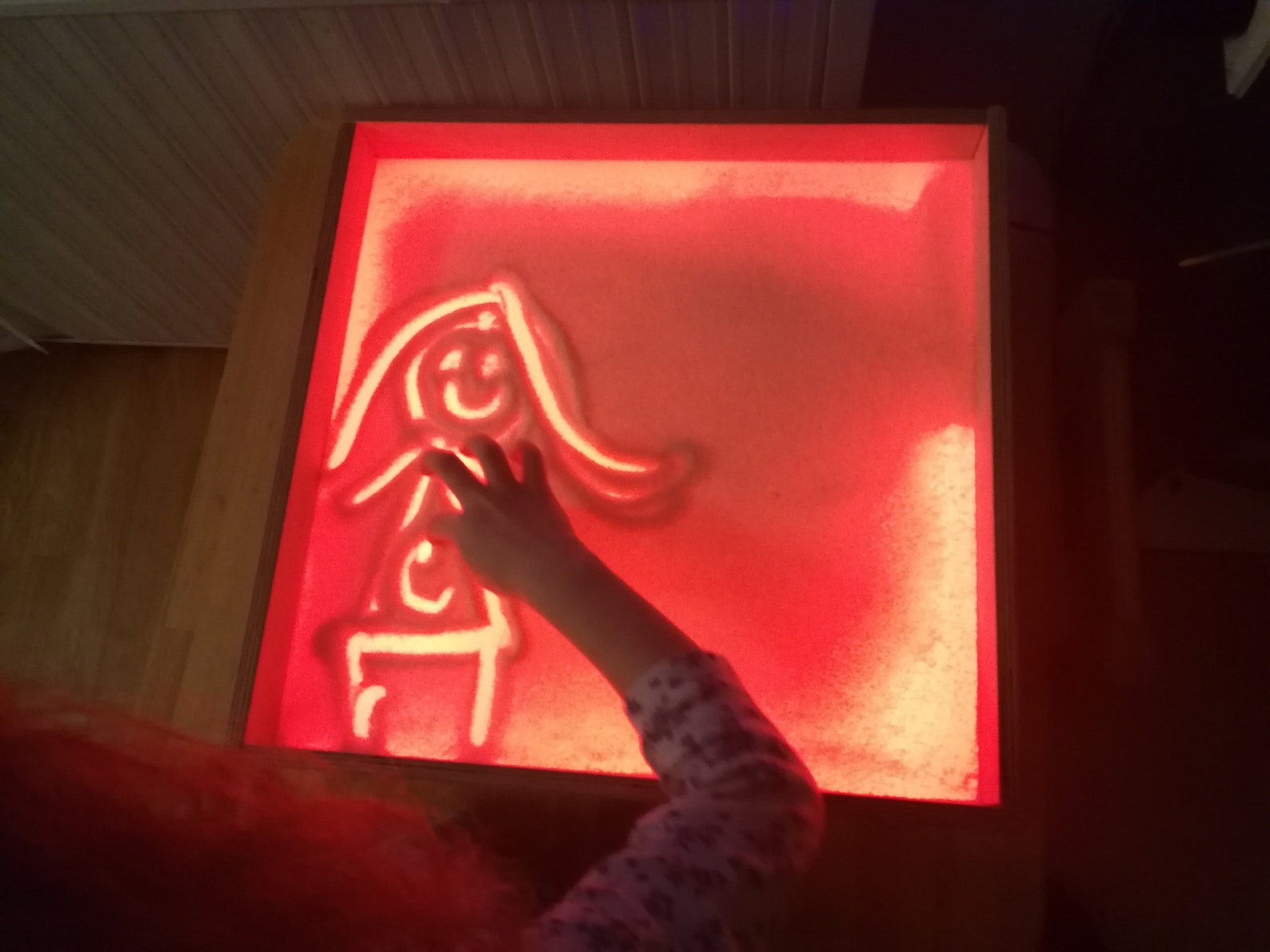 Medium Light Table for Sand Drawing. Montessori, Sensory Play, Wooden ...