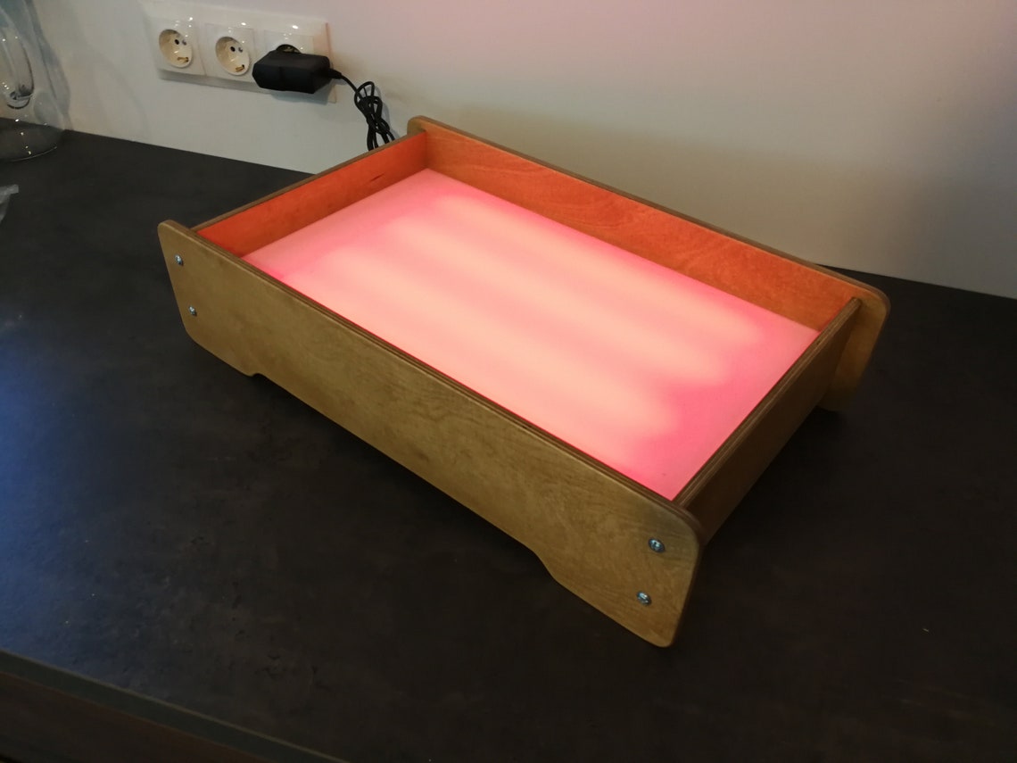 Medium Light Table for Sand Drawing. Montessori Sensory Play - Etsy